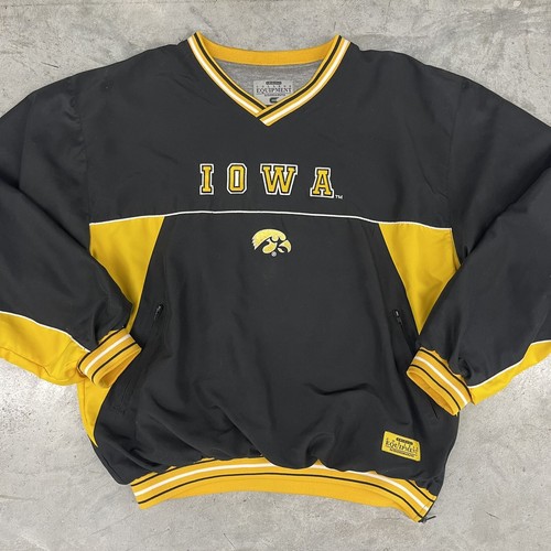 Vintage Iowa Hawkeyes Colosseum Pullover Windbreaker Jacket Men's Large ...