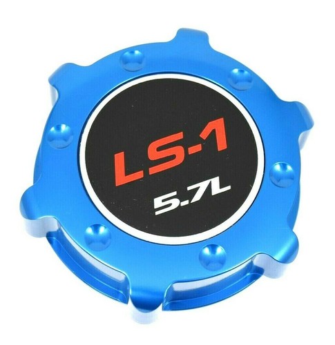 VMS RACING CNC BILLET ALUMINUM ENGINE OIL FILLER CAP BLUE FOR GM CHEVY ...