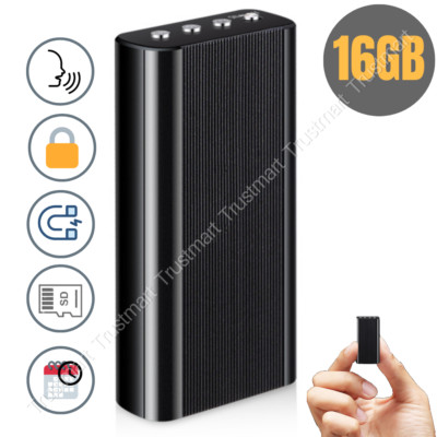 16G Mini Hidden Spy Digital Recorder Voice Activated MP3 Player ...