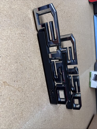 2PCS Side Fender Emblems for F-150 Letter Badge Matte Black /Chrome ...