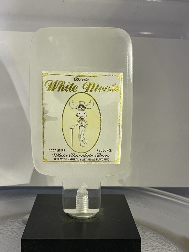 VINTAGE Rare DIXIE BEER TAP HANDLE White Moose DIXIE BREWING CO NEW ...