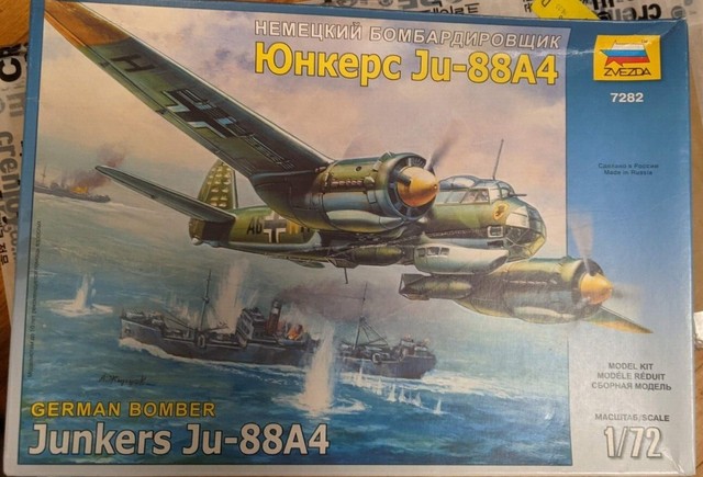 Zvezda 7282 Junkers Aircraft 88a4 Model Kit for sale online | eBay