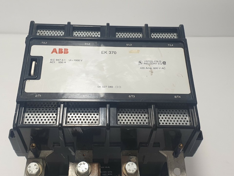 ABB EK 370 EK370-40-11 SK827040-AL 220-230V 50Hz Contactor for wind ...