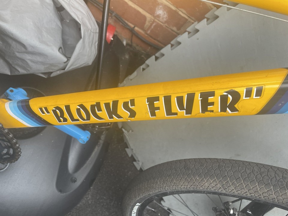 CUSTOM SE BLOCKS FLYER - 26 Inch Big Wheel BMX Wheelie Bike,yellow and ...