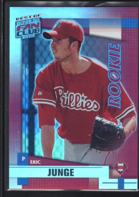 ERIC JUNGE 2002 DONRUSS BEST OF FAN CLUB #216 RC PHILLIES SP #0384/1350 ...