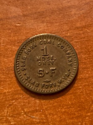 Slab Fork West Virginia Trade Token Slab Fork Coal Co. scrip 1c | eBay