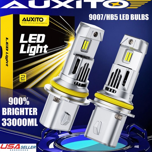 AUXITO 9007 HB5 LED Headlight Super Bright Bulbs Kit HIGH/LOW Beam ...