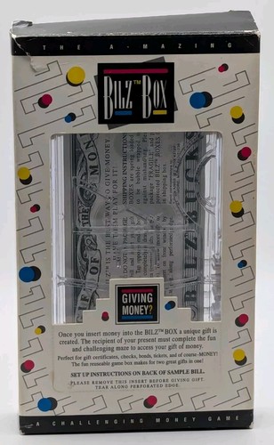 VTG Bilz Box Money Maze Puzzle Cash Gift Holder Novelty Toy w/ Box 90 ...