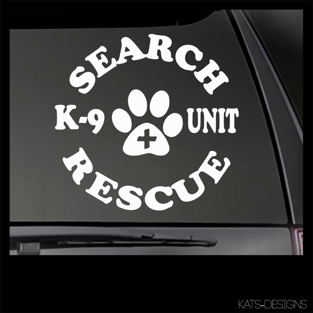 SEARCH & RESCUE K9 Vinyl Decal! Car Truck window sticker SEARCH AND ...