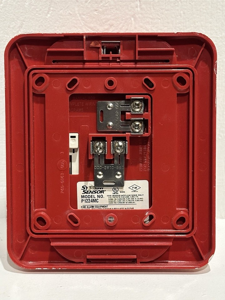 SYSTEM SENSOR P1224MC FIRE ALARM HORN STROBE *PRE-OWNED* *15 IN STOCK ...