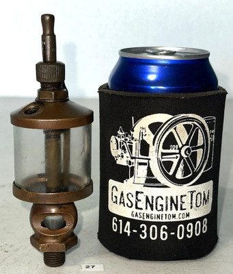 No 1 1/2 Brass Cylinder Oiler Old Hit Miss Engine Steam 1/4" NPT | eBay