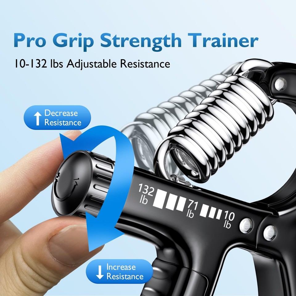 FitBeast Grip Strengthener Forearm Strengthener Adjustable Hand Grip ...