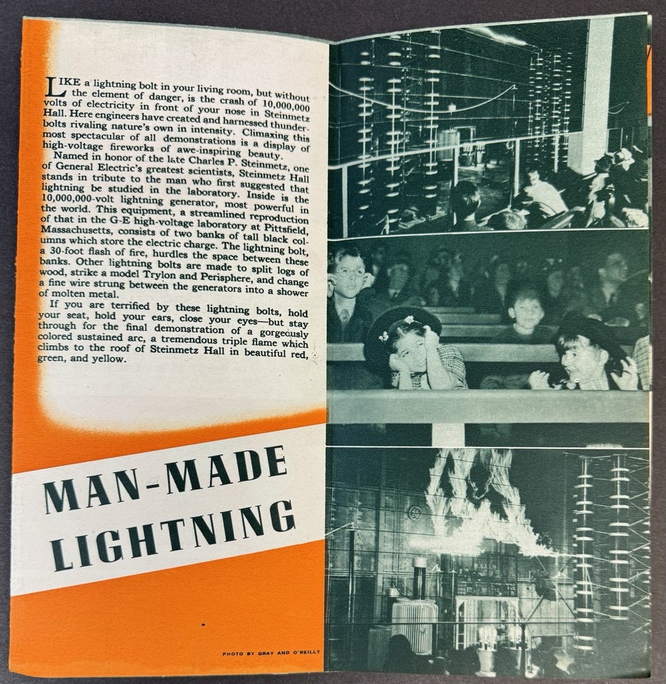 1940 New York World's Fair: General Electric Exhibit Building, Fold-Out ...