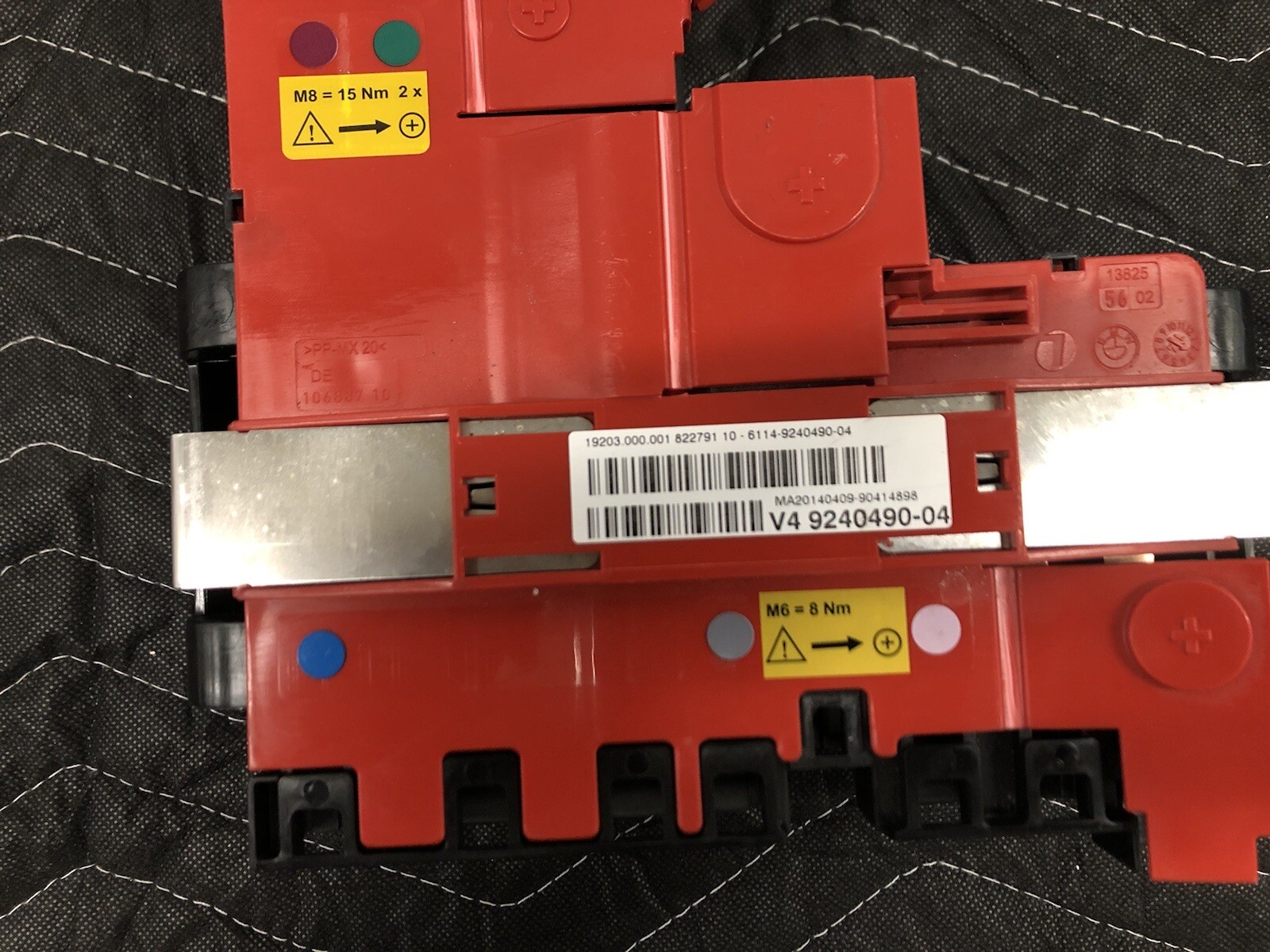 BMW 2009-2016 F01 F10 F13 RED POSITIVE BATTERY CABLE TERMINAL MODULE ...