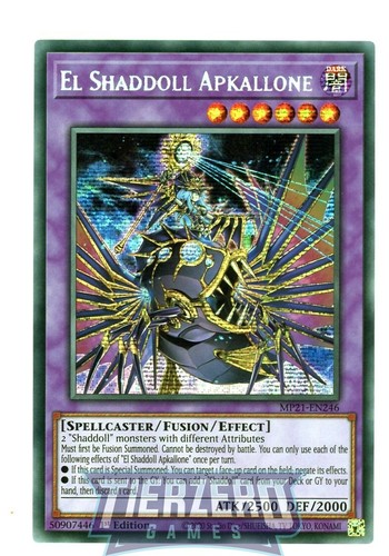 Yugioh MP21-EN246 El Shaddoll Apkallone Secret Rare 1st Edition | eBay