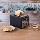 850w 2 Slice Toaster Matte Black Silver Rose Gold Toaster Stainless ...