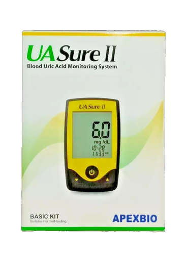 UASure II Blood Uric Acid Meter Test Kit for Uric Acid Gout Monitoring ...