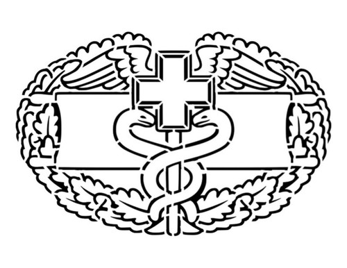 Army Combat Medic Medical Insignia Military Emblem Custom Stencil Free ...