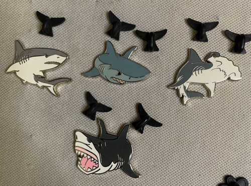 4 Sea World Shark Pins | eBay