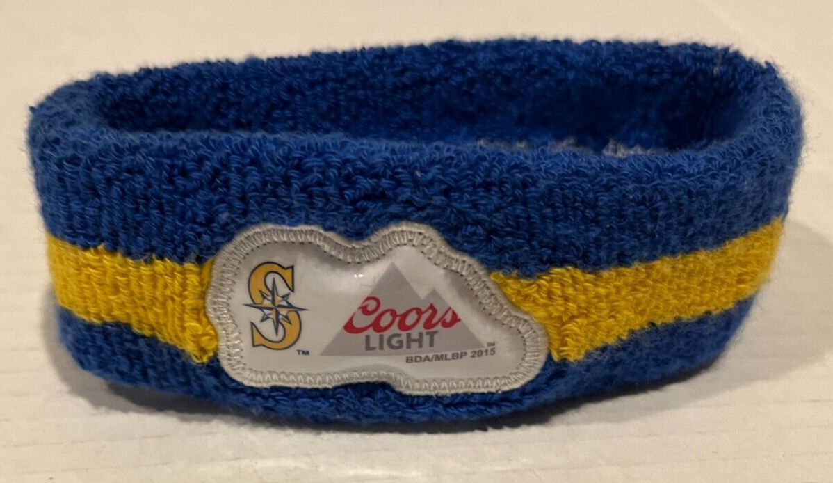 Seatle Mariners Coors Light Beer Logo Baseball Headband One Size EX ...