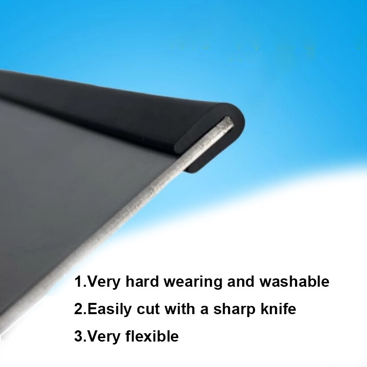 Black Rubber U Channel Edging Trim Seal Price Per Metre all size ...