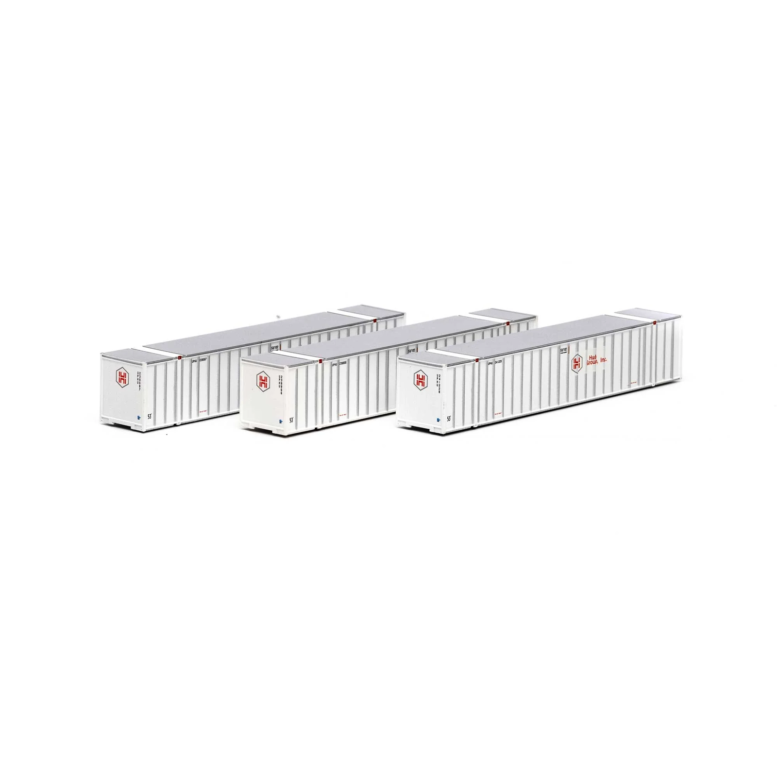 Athearn 17654 N Scale 53' Stoughton Intermodal Container 3-Pack HUB ...