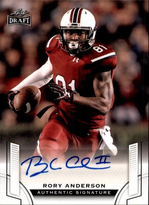 2015 Leaf Draft Autographs #BARA1 Rory Anderson Auto Rookie RC Card | eBay