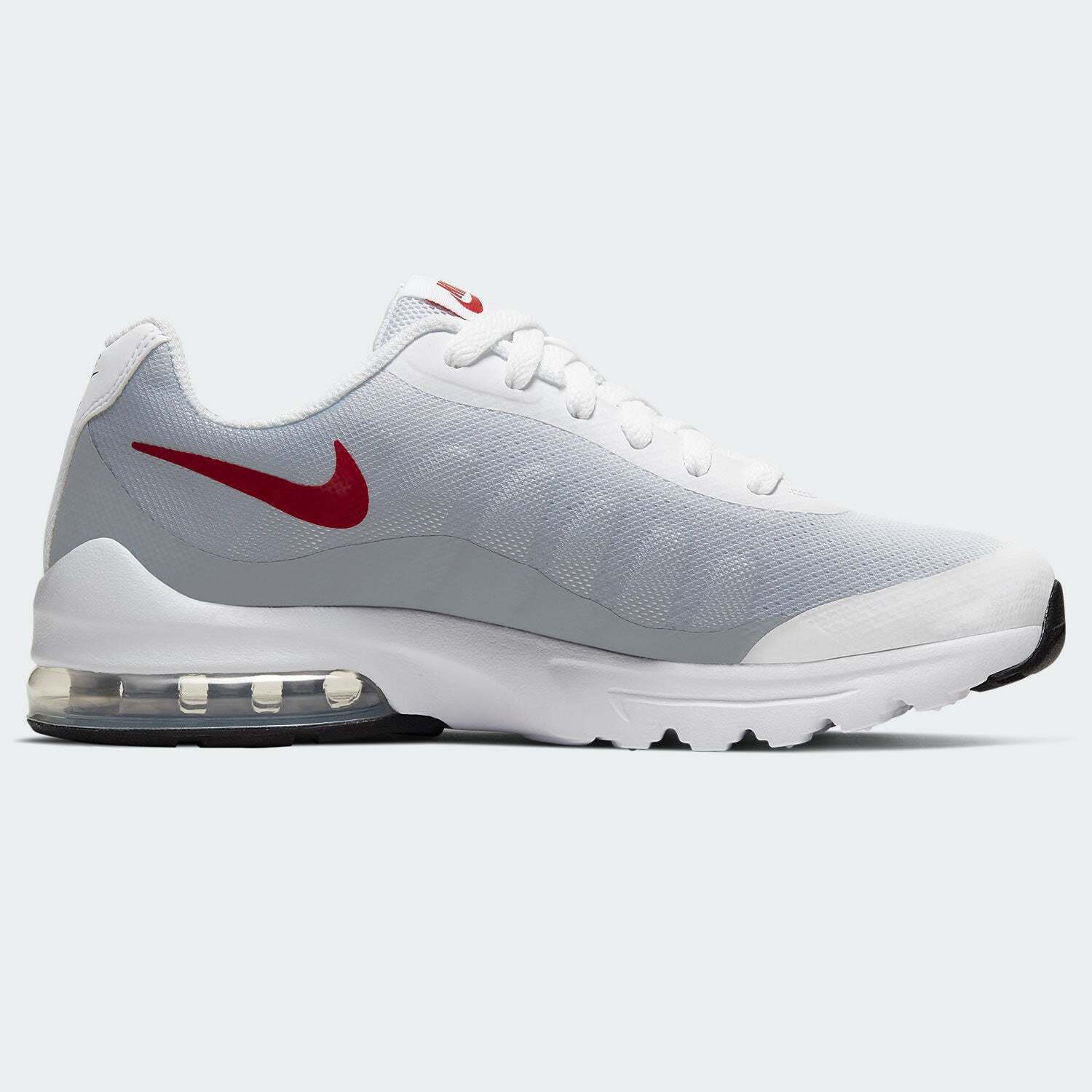 Size UK 5 (GS) - Nike Air Max Invigor Low White Wolf Grey Red for sale ...