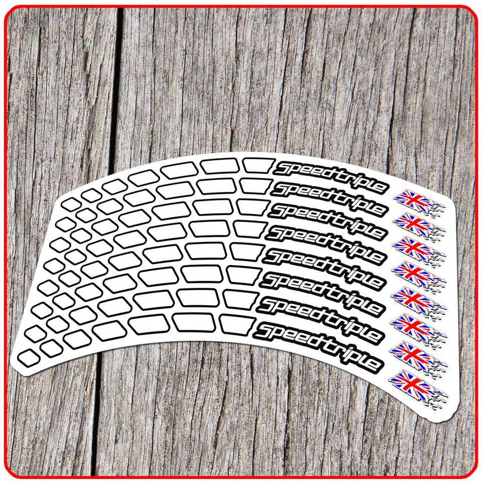TRIUMPH SPEED TRIPLE wheel rim stickers decals - choice of 20 colours ...