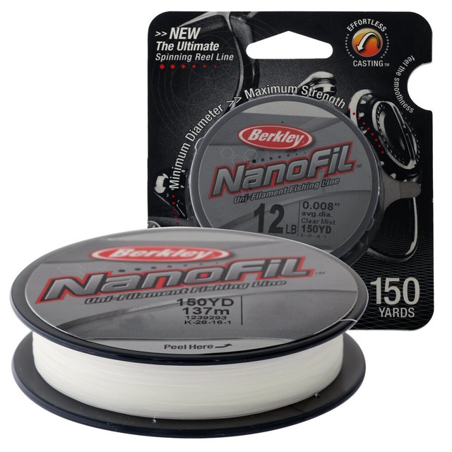 (150-Yard/5.4kg Clear Mist) - Berkley NanoFil Uni-filament Fishing Line ...
