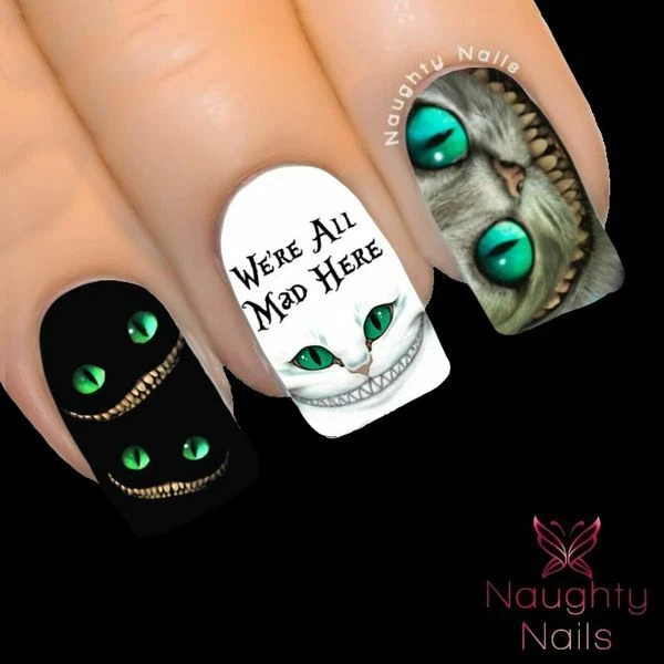 Alice In Wonderland Mad Hatter Nail Art