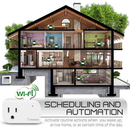 1x WiFi Smart Plug Switch Wall Outlet Socket Light Alexa Google Home ...