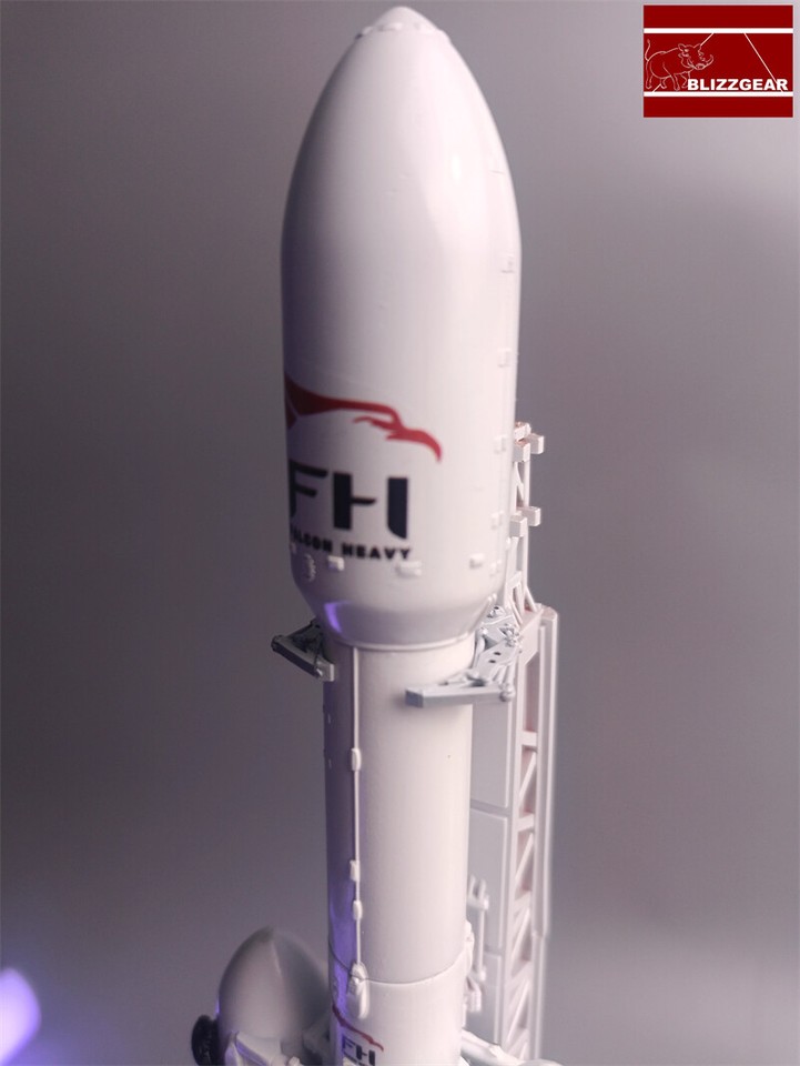 1：200 Scale SpaceX Falconheavy Rocket with Launcher Tower Resin Model ...