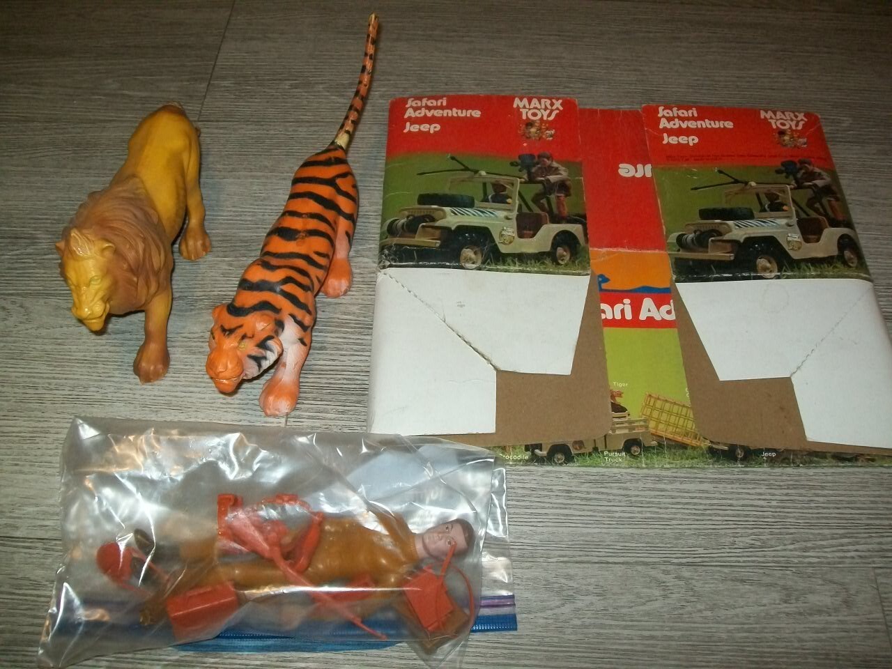 VINTAGE LOT 1970' S MARX SAFARI ADVENTURE JUNGLE ANIMALS AND FIGURE | eBay