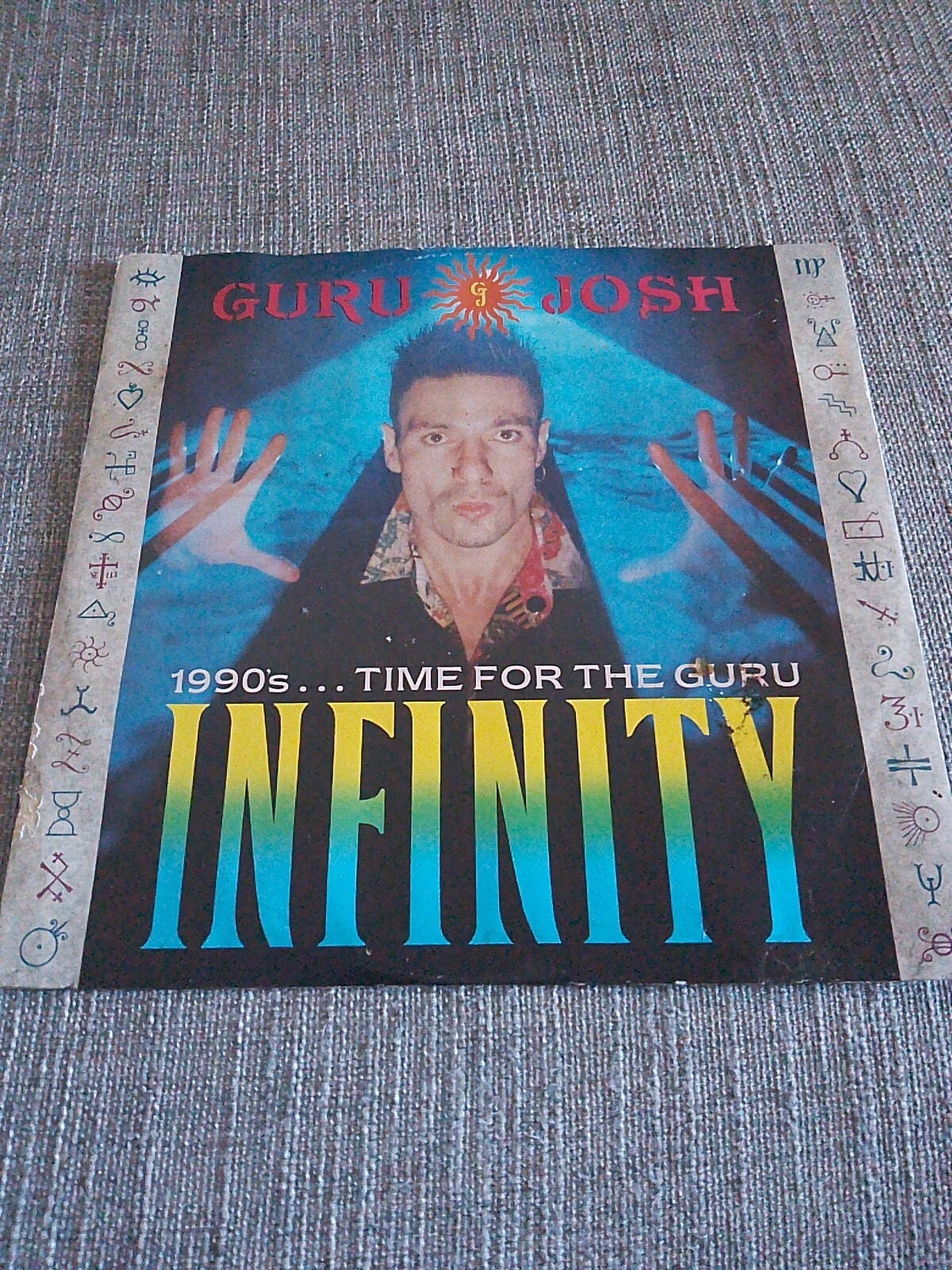 Guru Josh Infinity 12" Vinyl UK Deconstruction 1990 3 Track 1990's Time ...