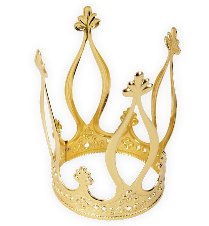 Krone Gold elegant Metallkrone Krönchen Prinzessinnenkrone Märchen ...