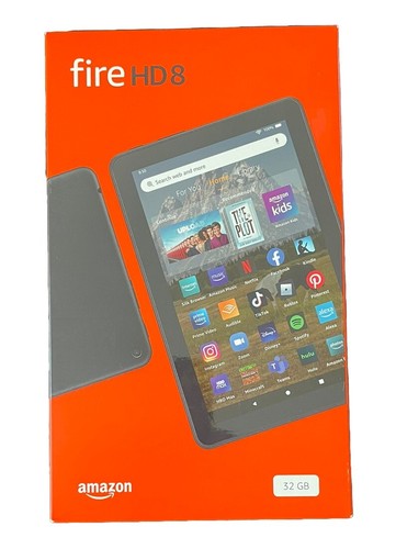 AMAZON FIRE HD 8 12TH GENERATION 8" TABLET , 32GB STORAGE - BLACK, NEW ...