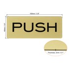 2Pcs Push Pull Door Sign Adhesive Rectangle Acrylic Sticker Marker ...
