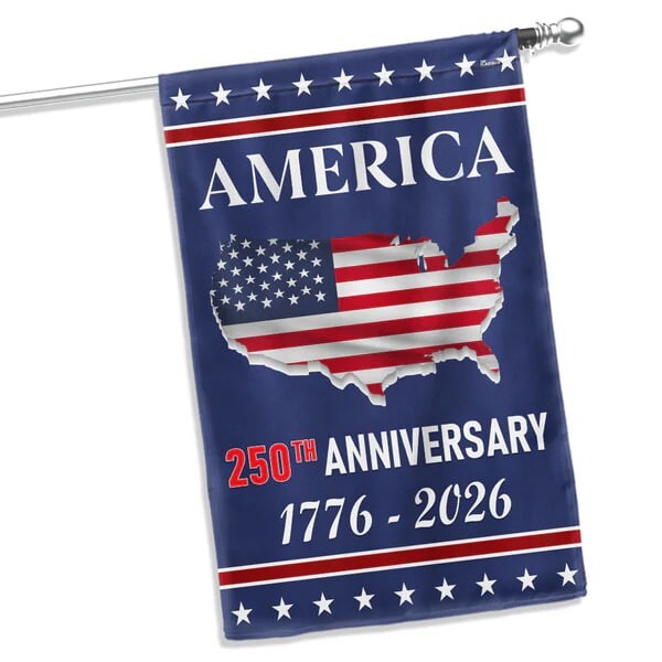 250th Anniversary Flag – Semiquincentennial USA Map Patriotic Decor | eBay
