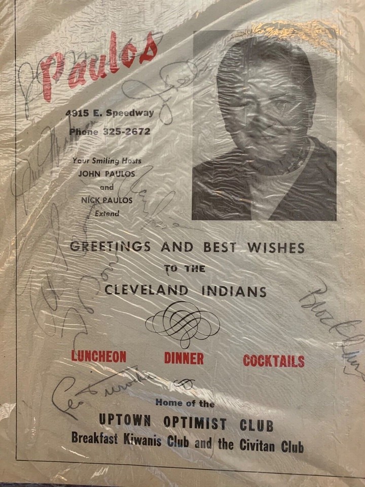 1971 Cleveland Indians/Chicago Cubs team signed game program | eBay