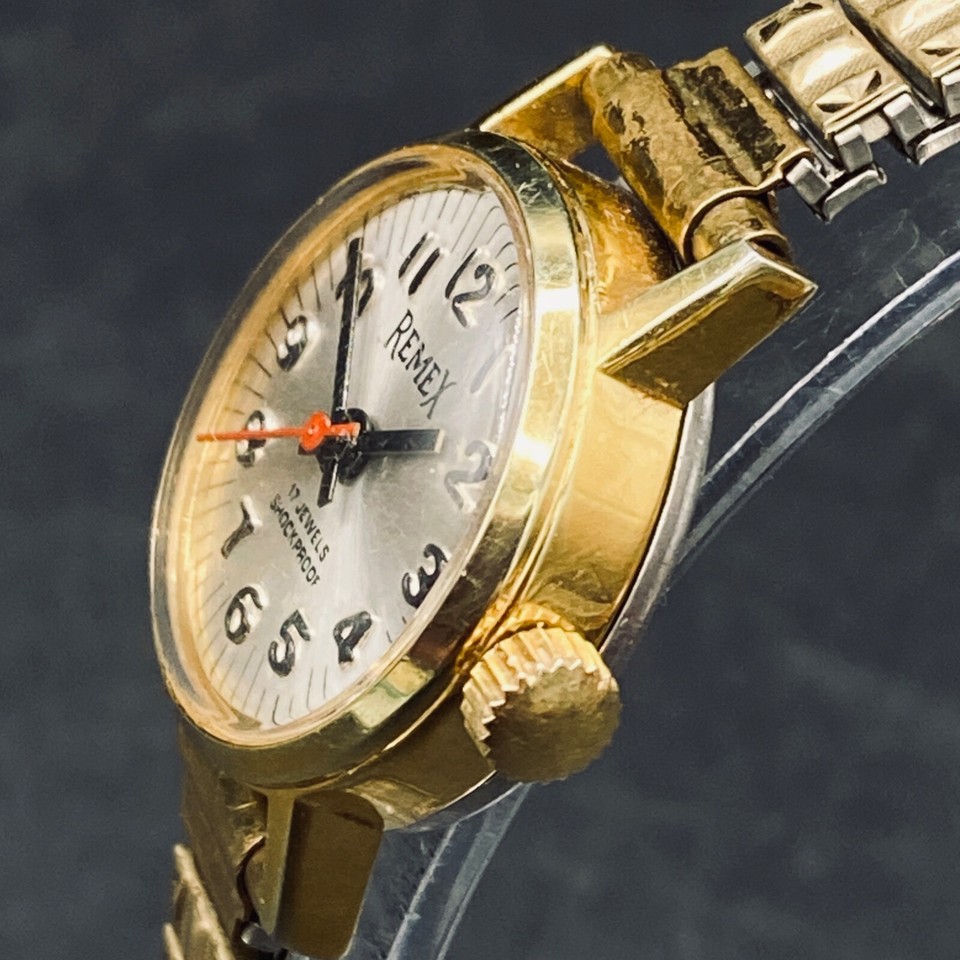 Ladies REMEX 17 Jewel Wrist Watch Seconds Sweep Vintage Time Piece ...