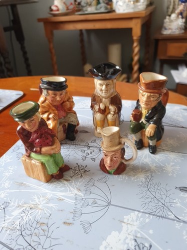 Artone mini toby jugs x 5 including Oliver Twist And Bill Sikes | eBay