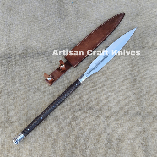Spring Steel 5160 Viking Spear 32" | Custom Hand Forged Survival Spear ...