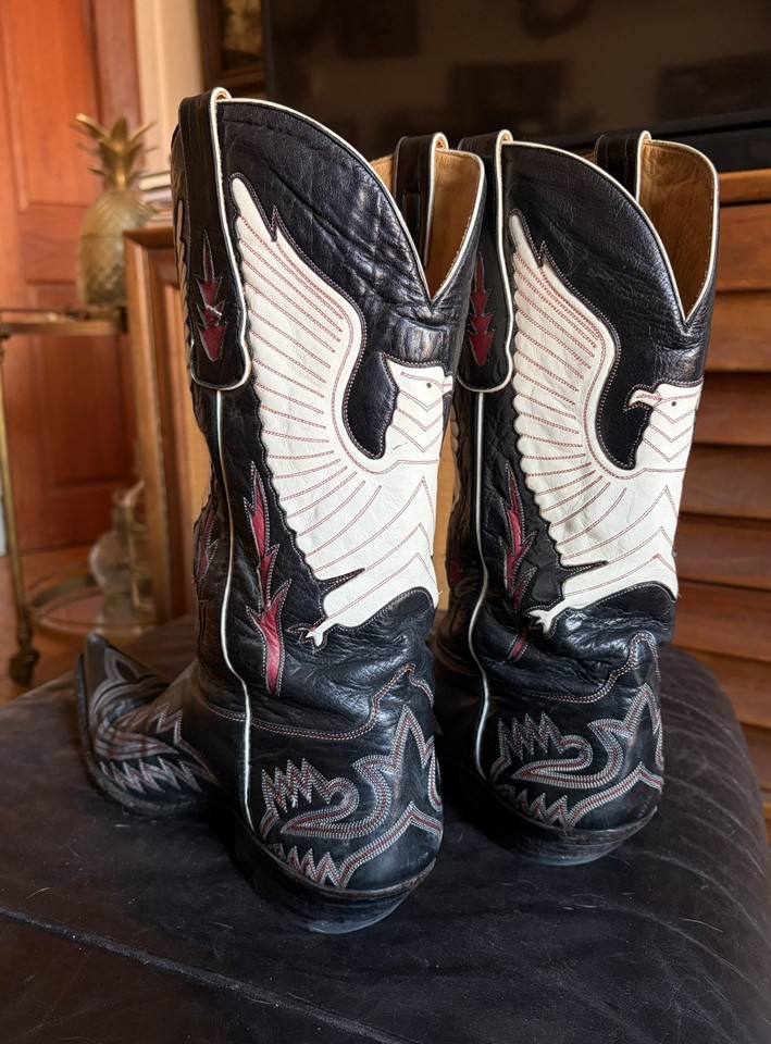 Handmade Liberty Boot Co “Rising Phoenix” Cowboy Boots Men’s 9D. Retro ...