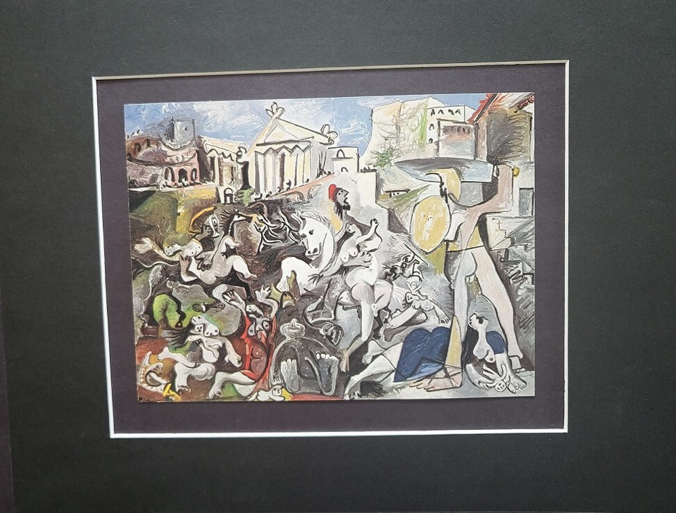 Pablo Picasso The Rape of the Sabine Women Matted Offset Color ...
