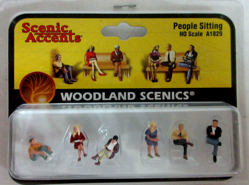 WOODLAND SCENICS A1829 HO Scale PEOPLE SITTING NEW | eBay