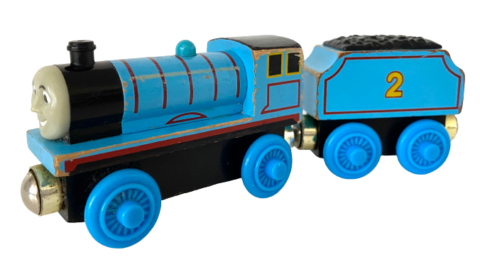 Thomas Tank Engine Wooden Railway Train EDWARD WITH TENDER | eBay
