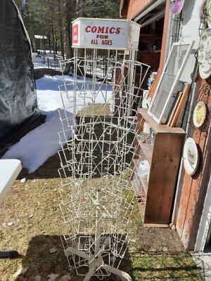Vintage Comic Book Spinner Rack with topper | eBay