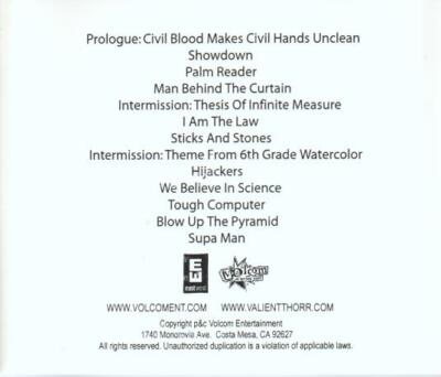 Valient Thorr: Total Universe Man PROMO MUSIC AUDIO CD Volcom Punk ...