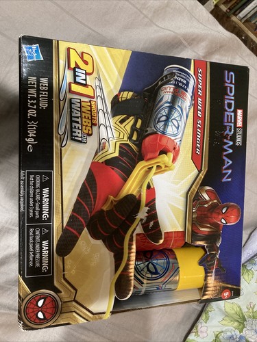 Spider Man Hasbro Marvel Super Web Slinger Role Play Toy 2 in 1 Web ...